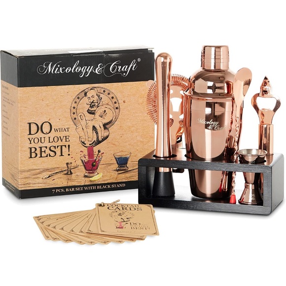 Other | Mixology Craft Bartender Kit 8 Piece Stainless Steel Martini ...